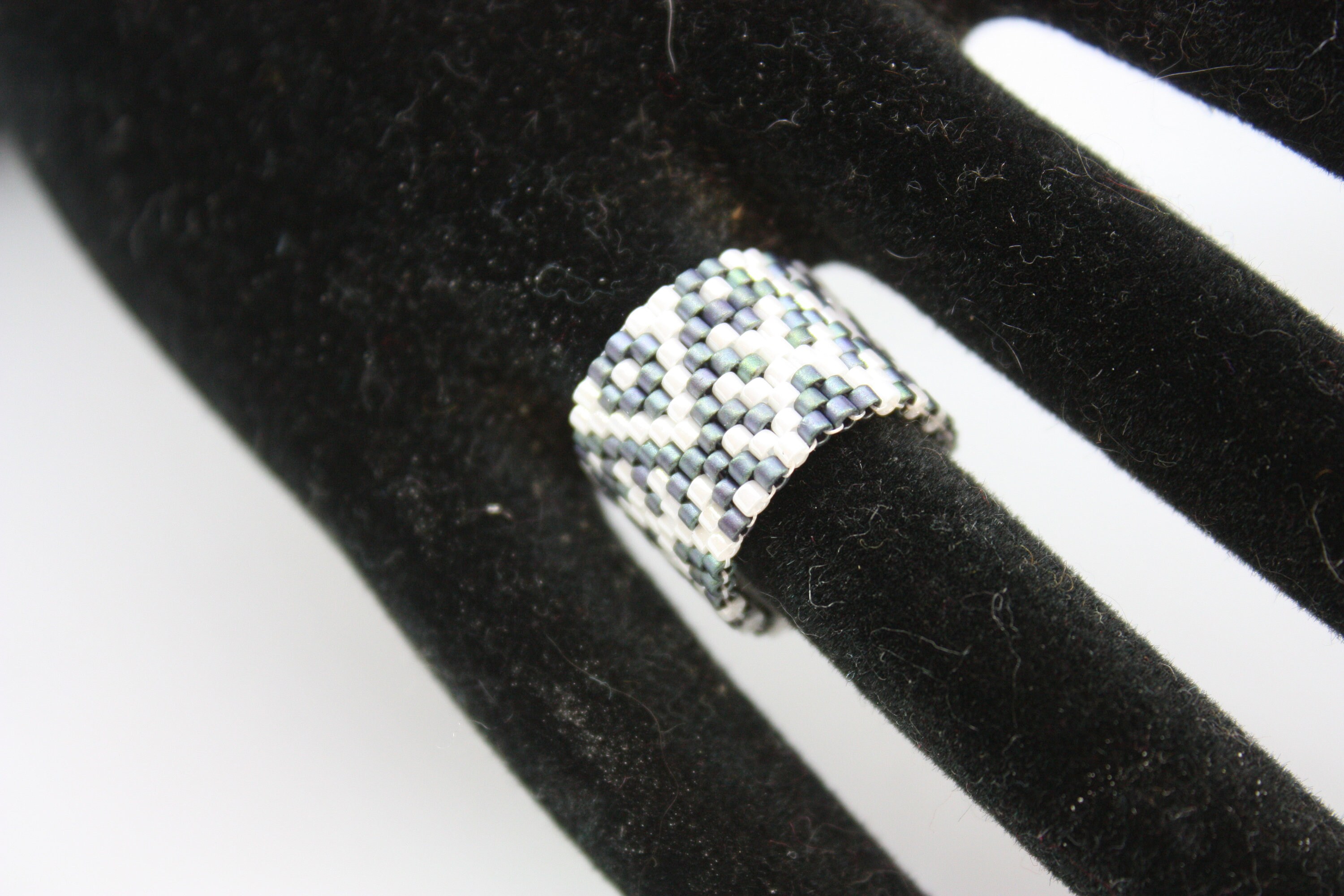 Rings Beaded Rings Peyote Beaded Rings Multicolor Rings - Etsy