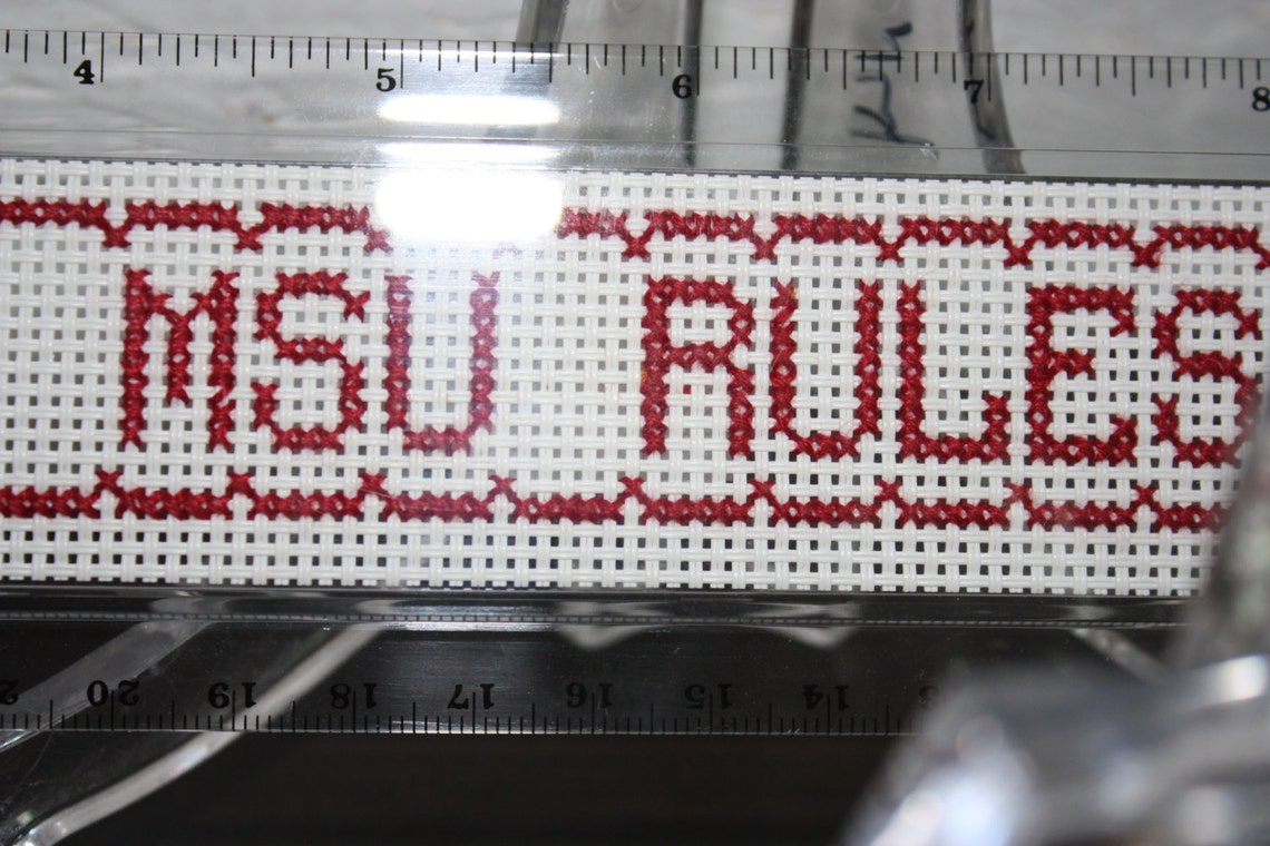 College or High School Team Colors Ruler Cross Stitch Ruler | Etsy