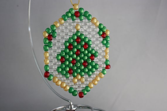 Christmas Ornament Beaded Christmas Tree Christmas Tree - Etsy