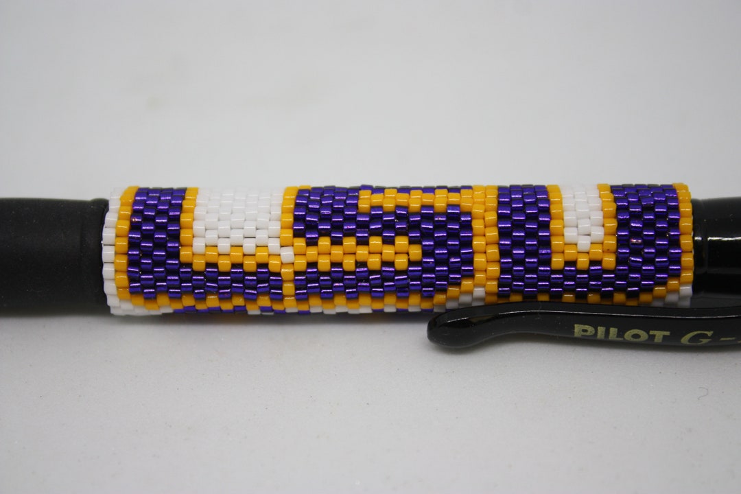Pens, Bead Covered Pens, Beaded Pens, LSU, Tigers, College Mascots ...