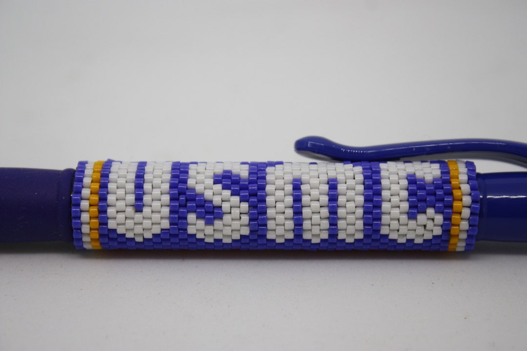 Pens, Bead Covered Pens, Beaded Pens, USMC, Marines, Armed Forces, US ...
