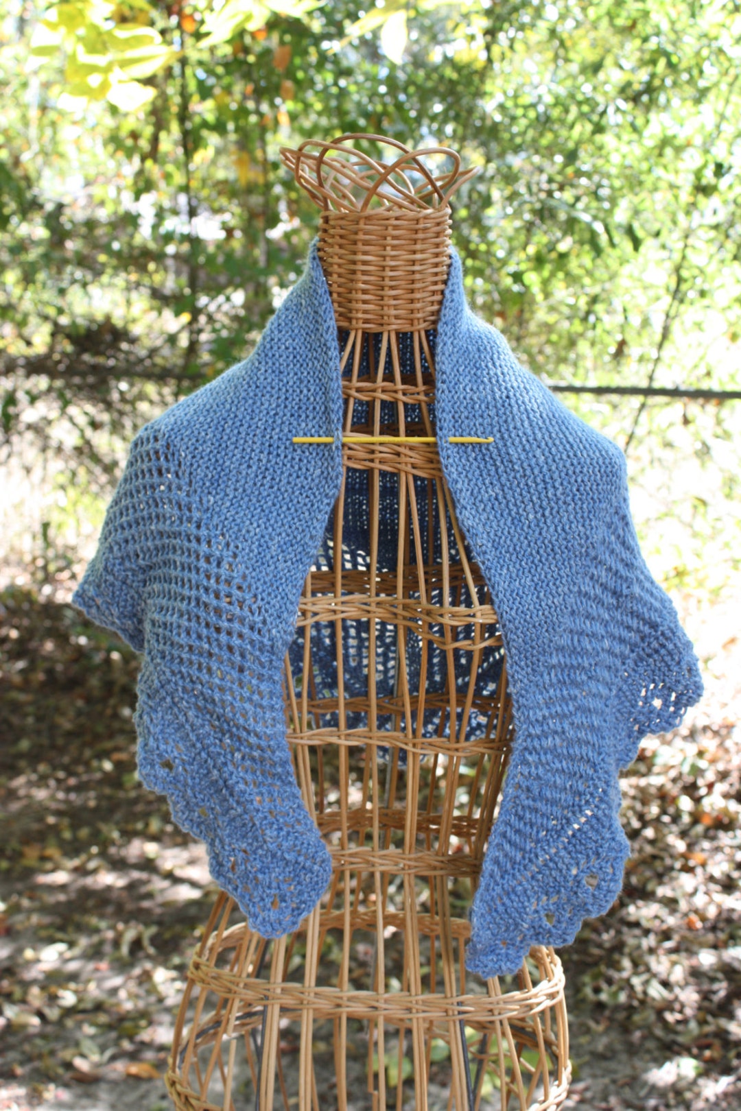 Shawl, Shawls, Blue Shawl, Blue Shawls, Hand Knit Shawls, Knit Shawls ...