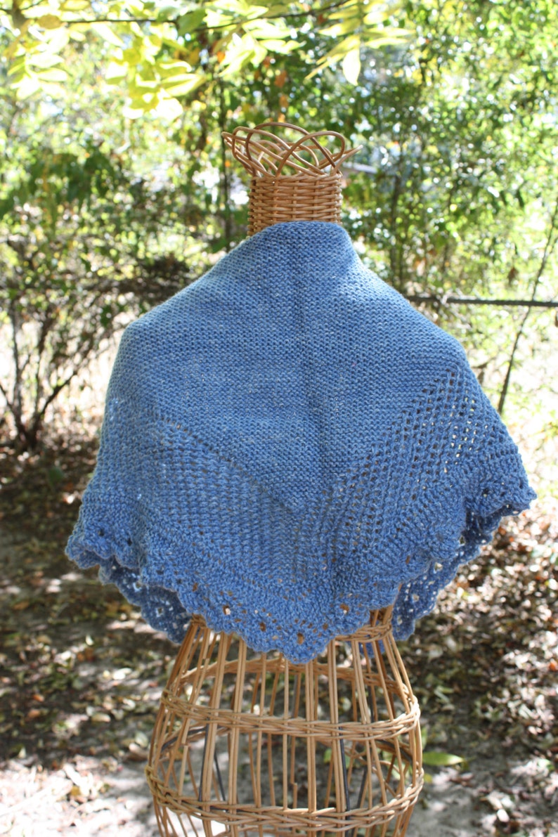 Shawl, Shawls, Blue Shawl, Blue Shawls, Hand Knit Shawls, Knit Shawls ...