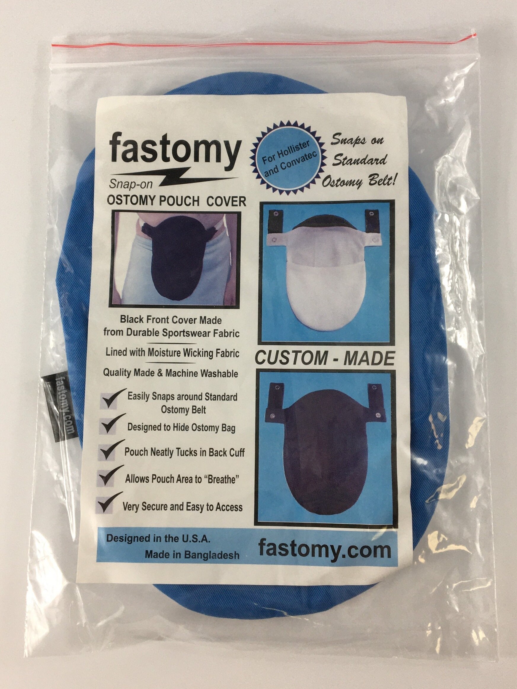 Light Blue Ostomy Colostomy Urostomy Fastomy Brand Pouch Bag Cover ...