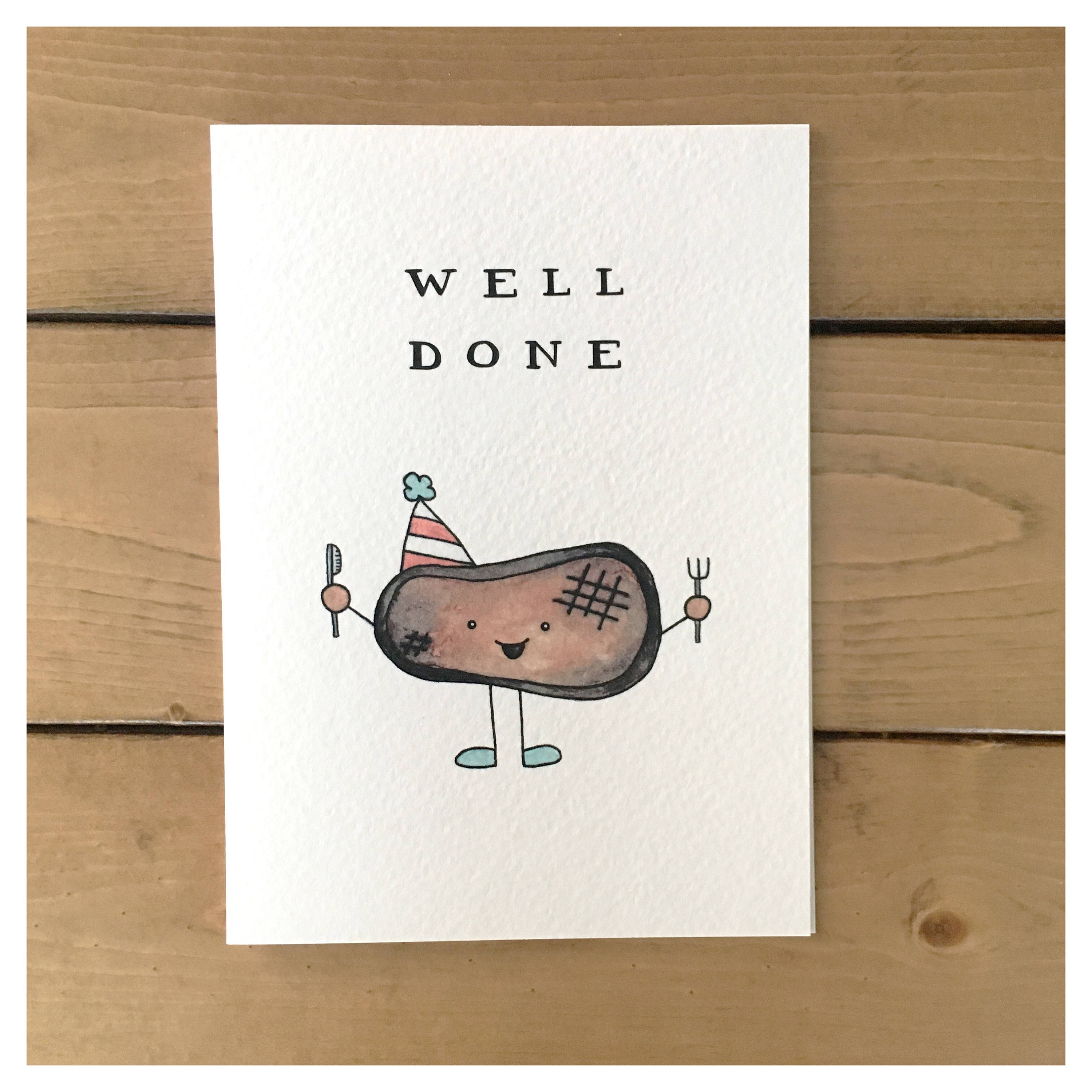 Well Done Card // well done, congratulations, congrats card, proud of ...
