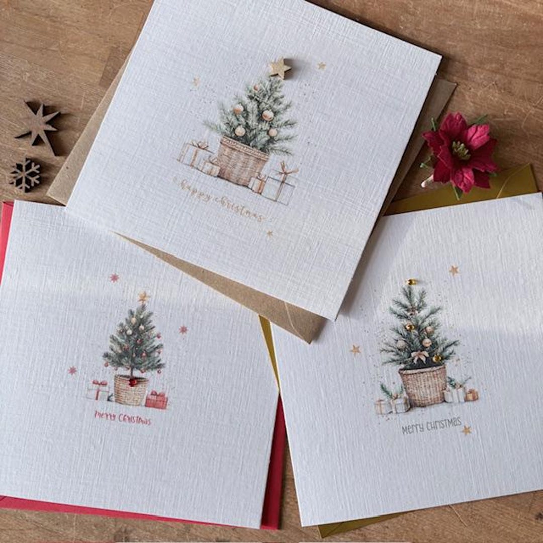 Rustic Christmas Tree Luxury Christmas Cards - Rustic Tree Christmas ...