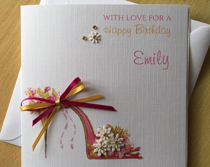 Flower Birthday Card for a Special Niece, Handmade in the UK - Etsy UK