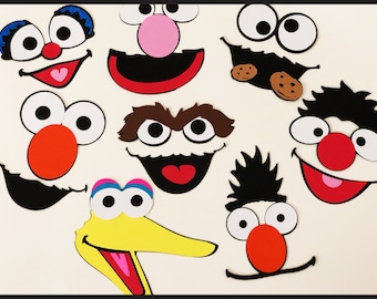Sesame street faces | Etsy