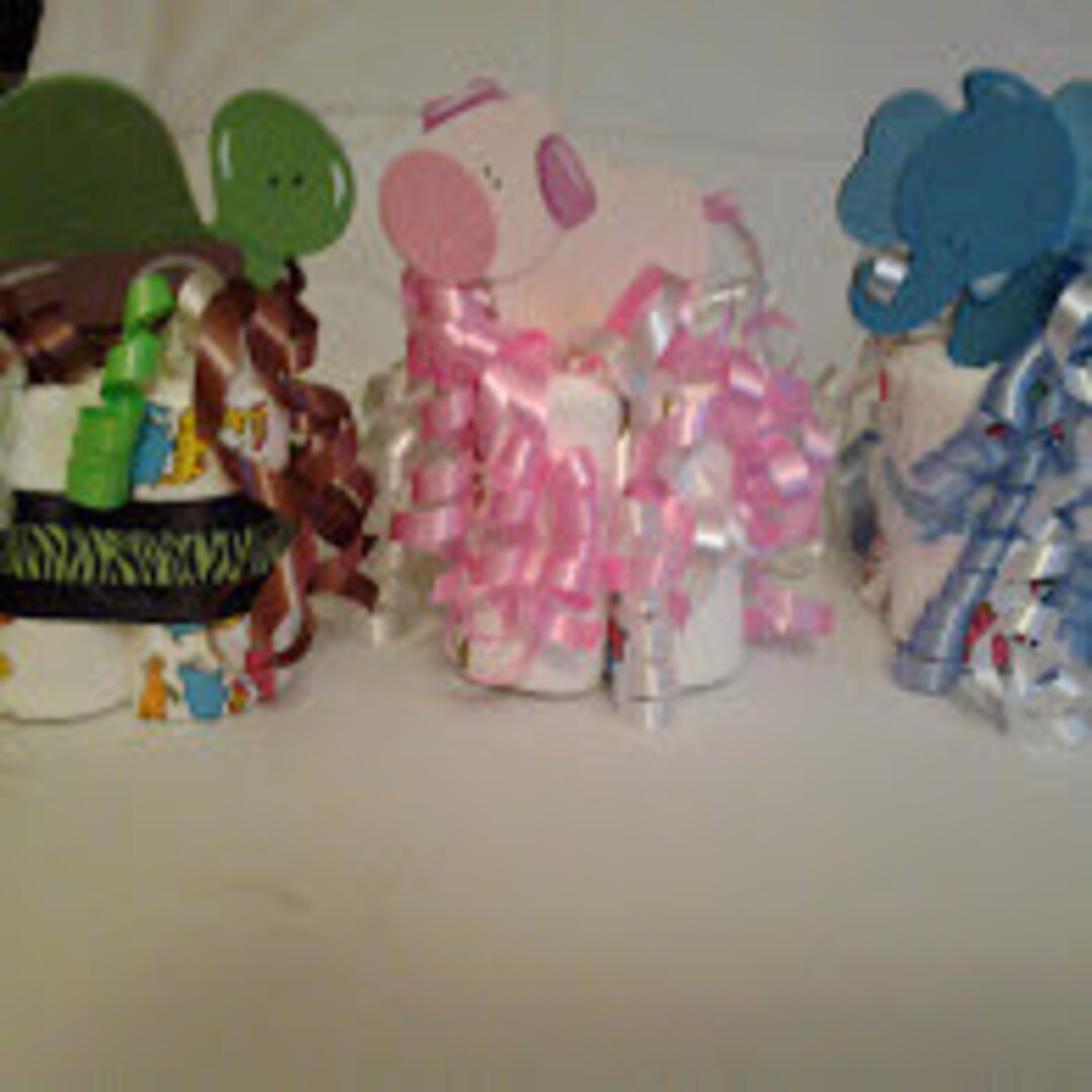 Mini Cuddle Buddy Diaper Cakes - Etsy