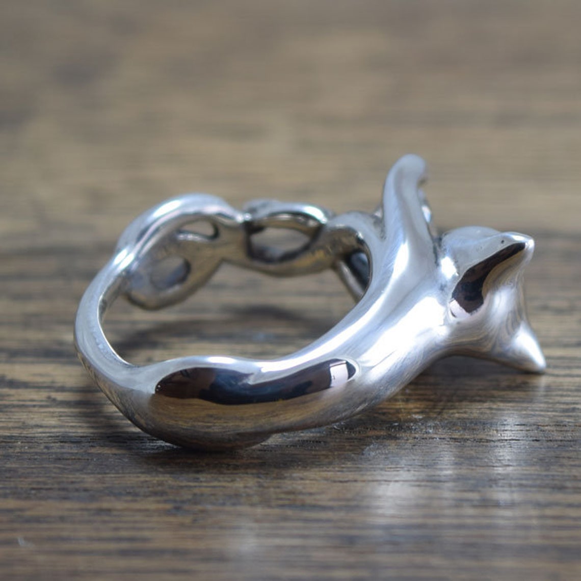 Cat Ringhold on Tight Cat Ringdelicate Hand - Etsy