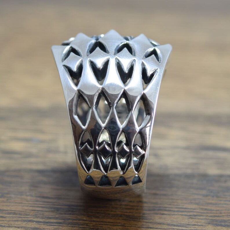 Unique Open Work Ringdelicate Hand Carvingopenwork925solid - Etsy