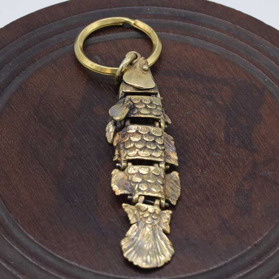 Movable BIG FISH Keyring,keyholder,fish,movable,gift,delicate Hand ...