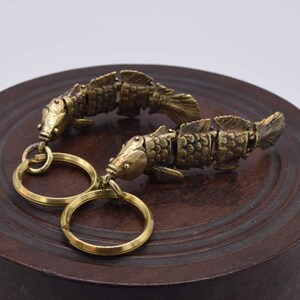 Movable BIG FISH Keyring,keyholder,fish,movable,gift,delicate Hand ...