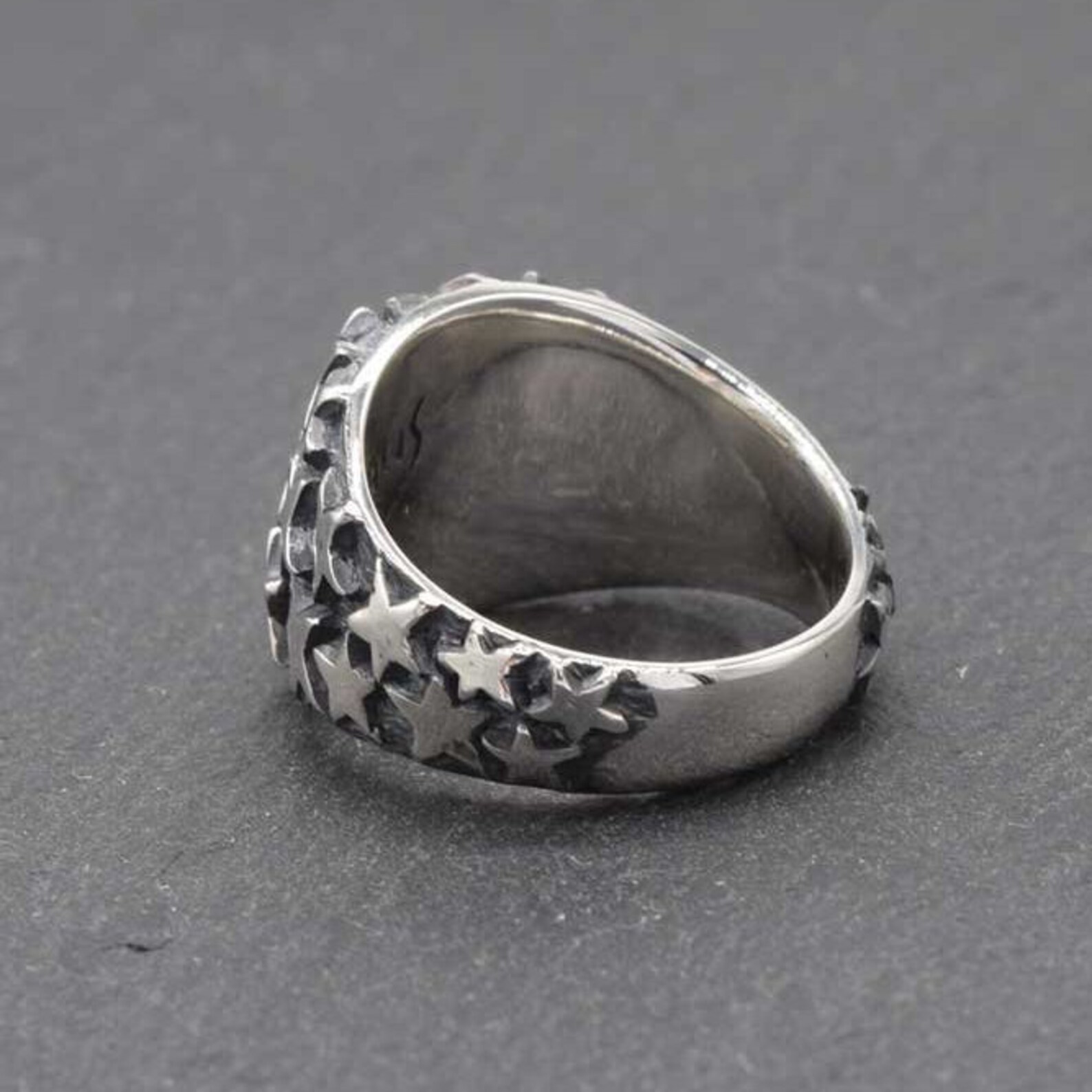 Starry Sky Ring,delicate Hand Carving,openwork,925,solid Sterling ...