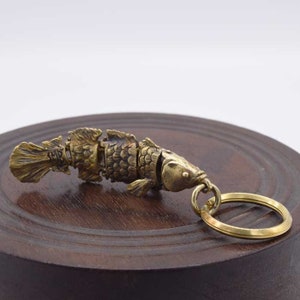 Movable BIG FISH Keyring,keyholder,fish,movable,gift,delicate Hand ...