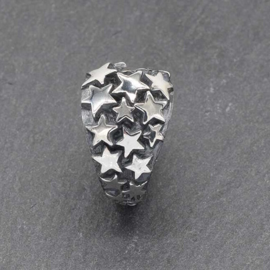 Starry Sky Ring,delicate Hand Carving,openwork,925,solid Sterling ...