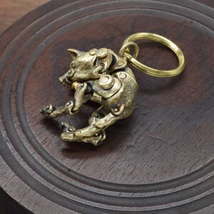 Capricious Cat Keyring,cat,movable Joints,keyholder,gift,delicate Hand ...