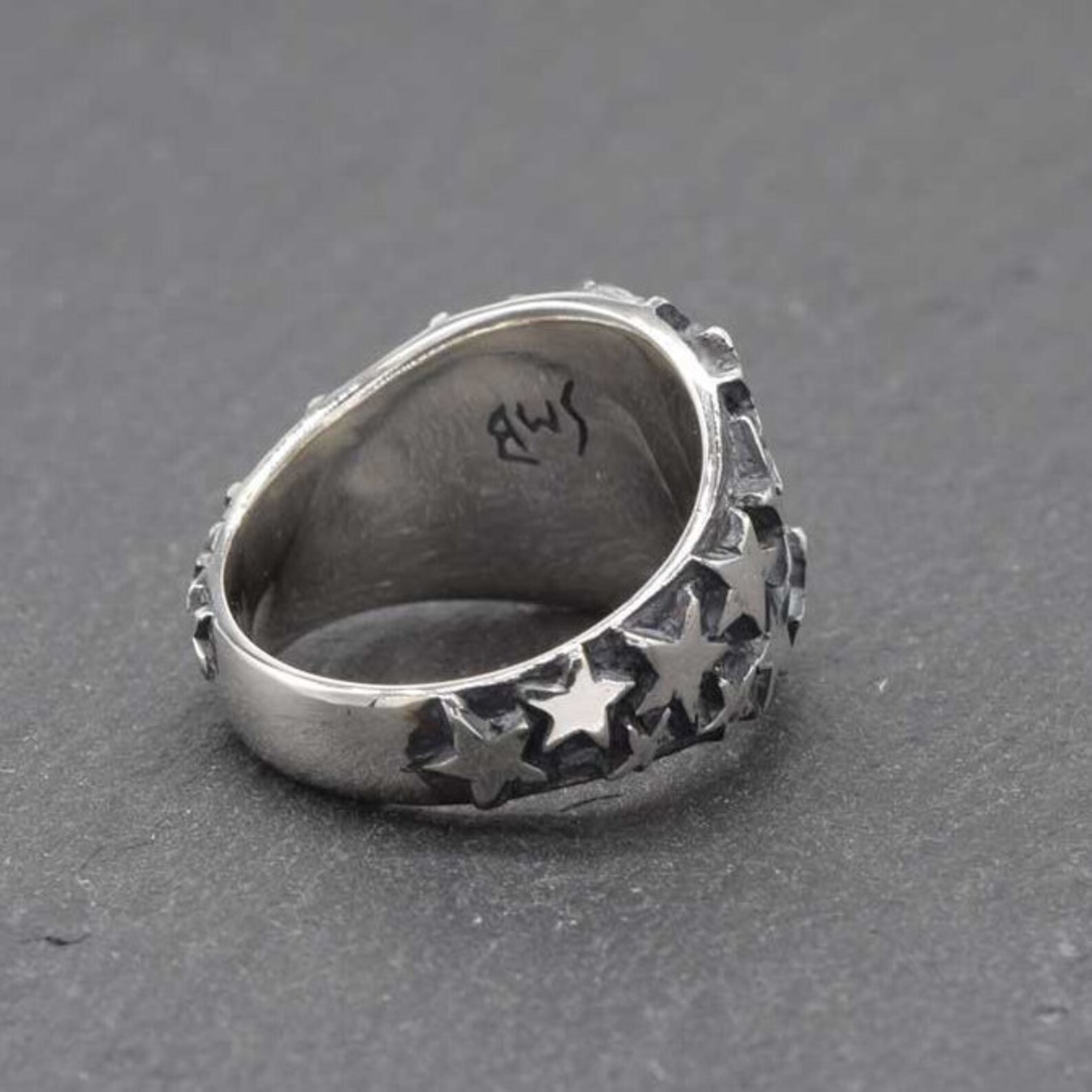Starry Sky Ring,delicate Hand Carving,openwork,925,solid Sterling ...