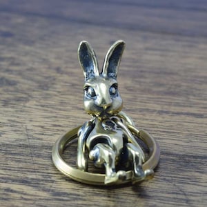 Movable Rabbit Keyring,rabbit Lover,movable Arms and Legs,gift,delicate ...