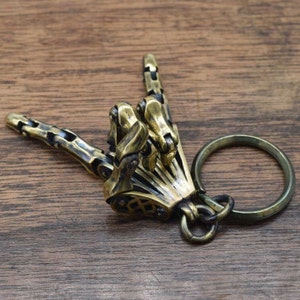 Movable LEFT HAND Keyring,movable Joints,keyholder,gift,delicate Hand ...