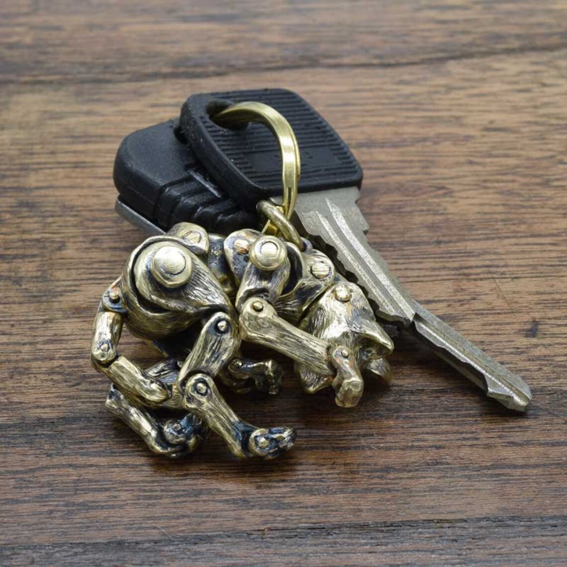 Capricious Cat Keyring,cat,movable Joints,keyholder,gift,delicate Hand ...