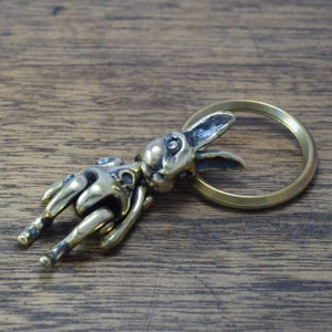 Movable Rabbit Keyring,rabbit Lover,movable Arms and Legs,gift,delicate ...