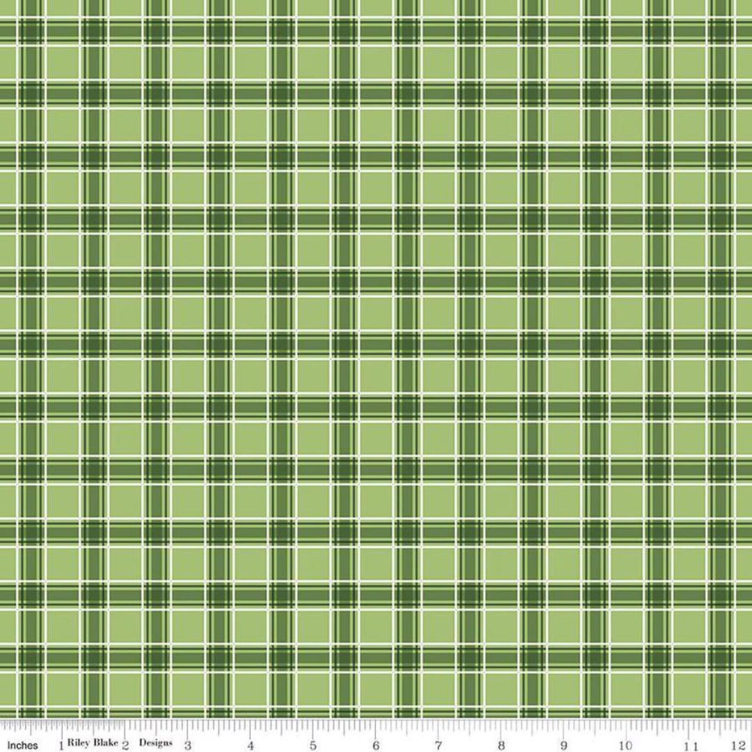 Christmas Green Plaid Fabric, 100% Cotton, by the Yard - Etsy