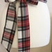 Women's White Tartan Sash, Tartan Plaid Sashes, Belt, Wedding ...