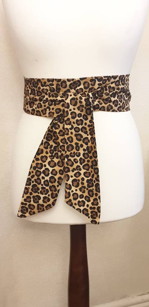 Women's Leopard Cheetah Print Sash, Party Sashes, Belt, Wedding ...
