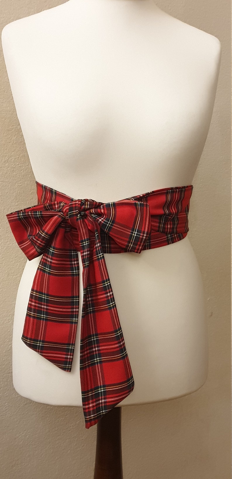 Women's Red Tartan Sash, Scottish Tartan Plaid Sashes, Belt, Wedding ...