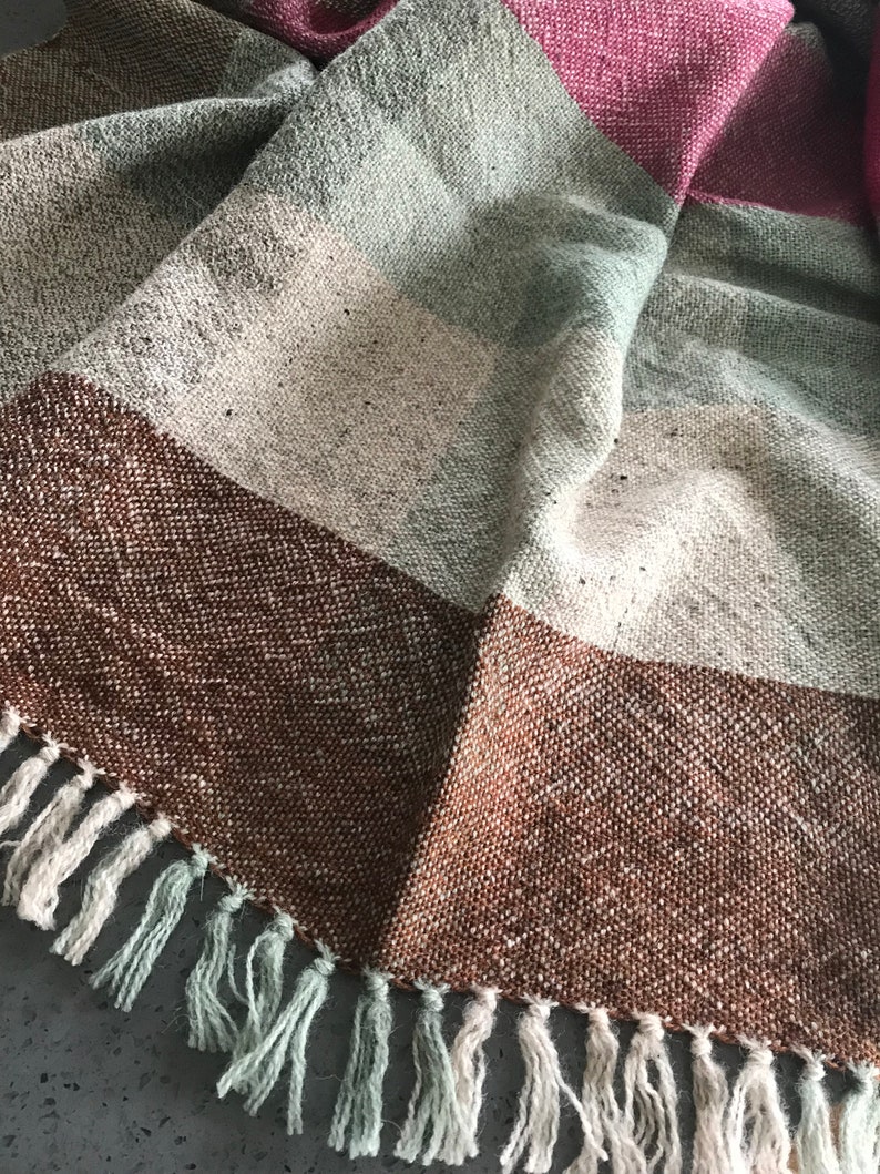 Beautiful 'colours of the Landscape' Handwoven Pure British Wool ...