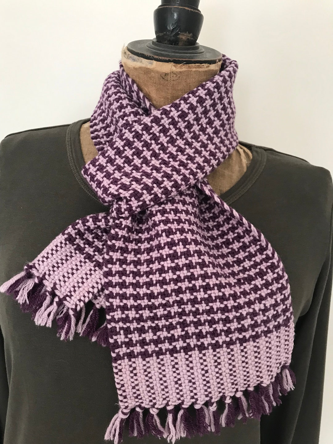 Beautiful Handwoven Cashmere, Merino and Silk Lilac and Violet ...