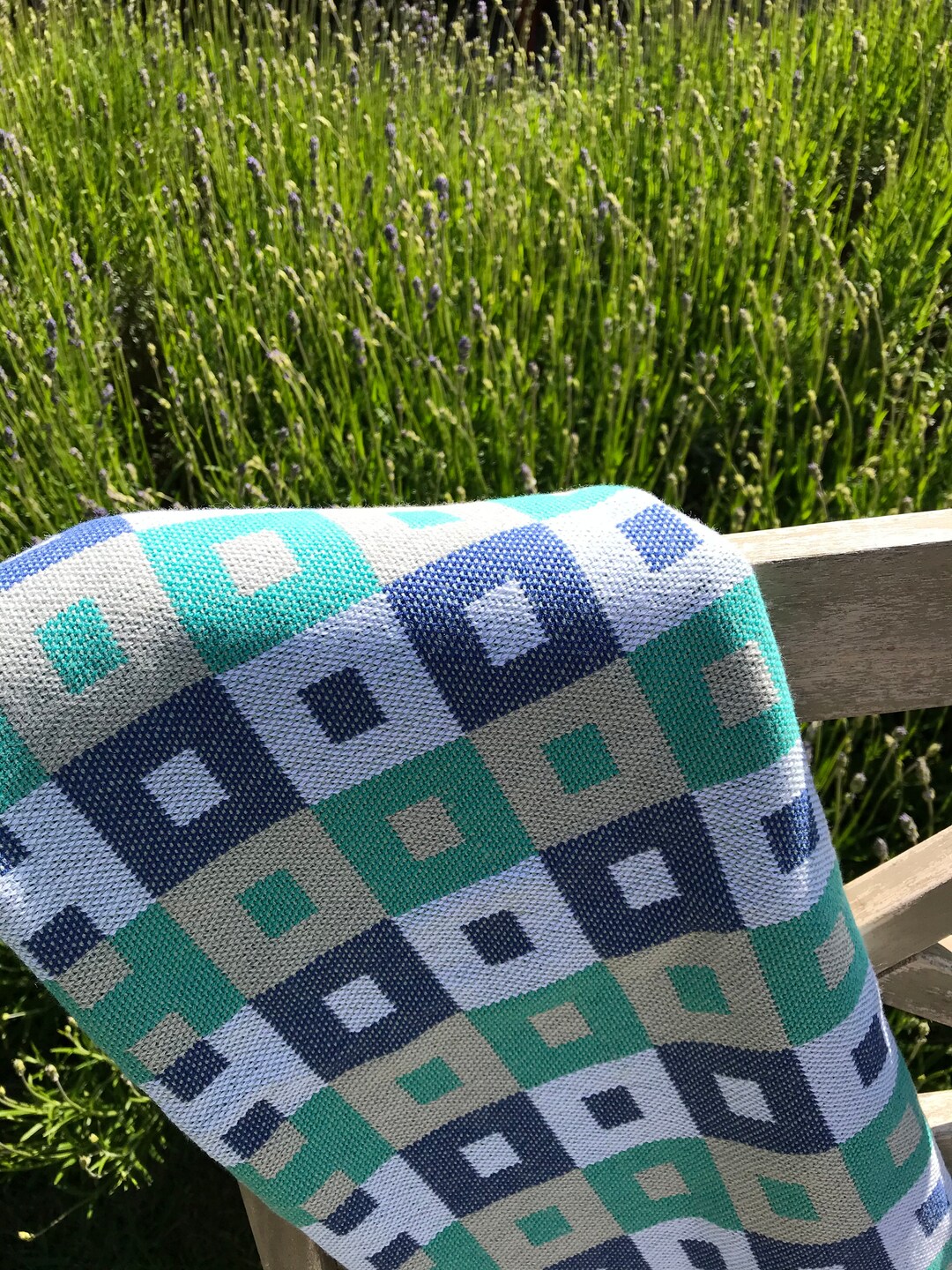 Striking Double Weave Handwoven 100% Cotton Blanket/throw. Ready to ...