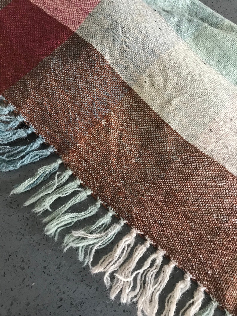 Beautiful 'colours of the Landscape' Handwoven Pure British Wool ...