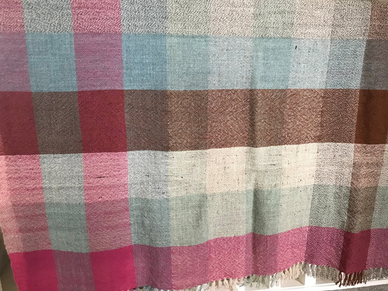 Beautiful 'colours of the Landscape' Handwoven Pure British Wool ...