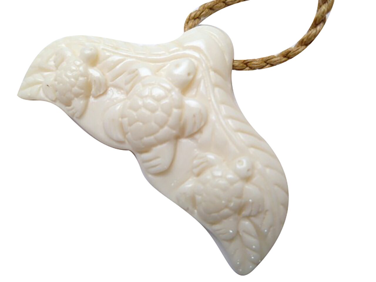 Humpback Whale Bone Fish Hook Pendant