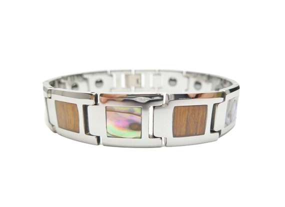 Unisex Natural Koa Wood/Abalone Paua Shell Inlay Tung… - Gem