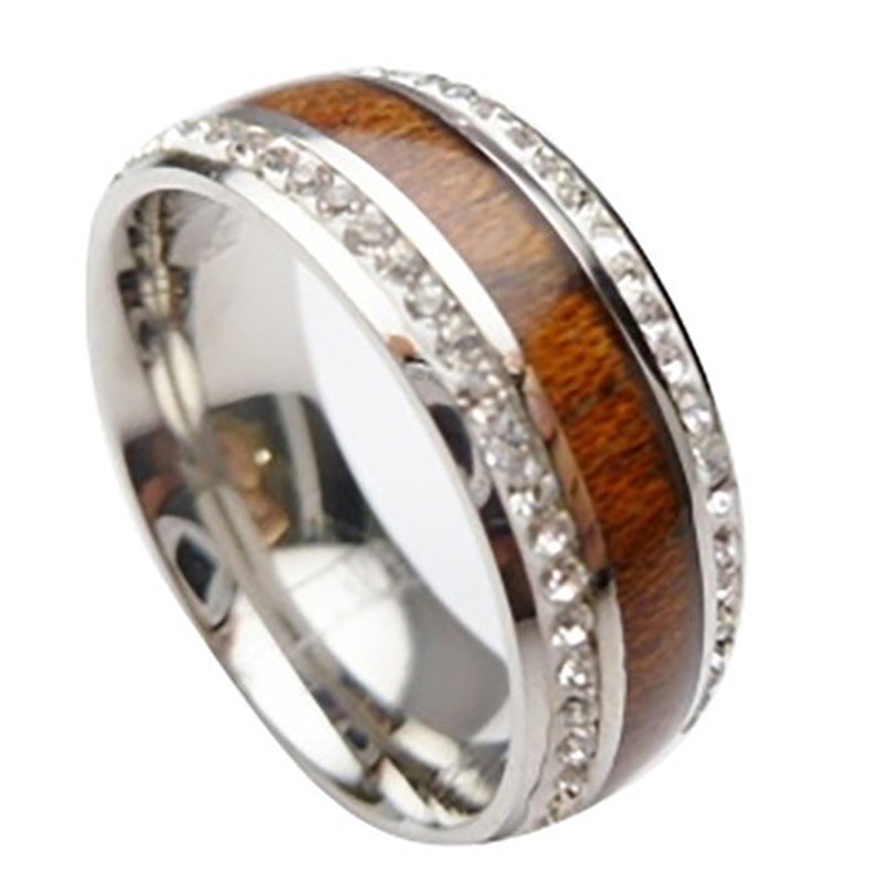 Wood Metal Ring - Etsy