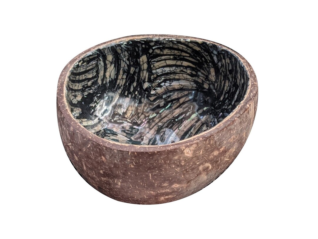 Genuine Abalone Shell Mosaic Art Inlay Interior Bowl Natural Polished ...