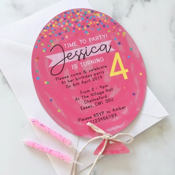 Invitaciones Con Globos Unicas Invitaciones Con Globos Eventos | Todo
