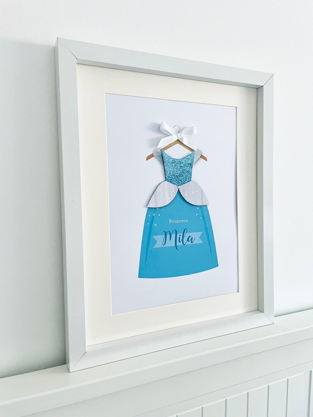 Princess Dress Print, Princess Print, Personalised Princess Print ...