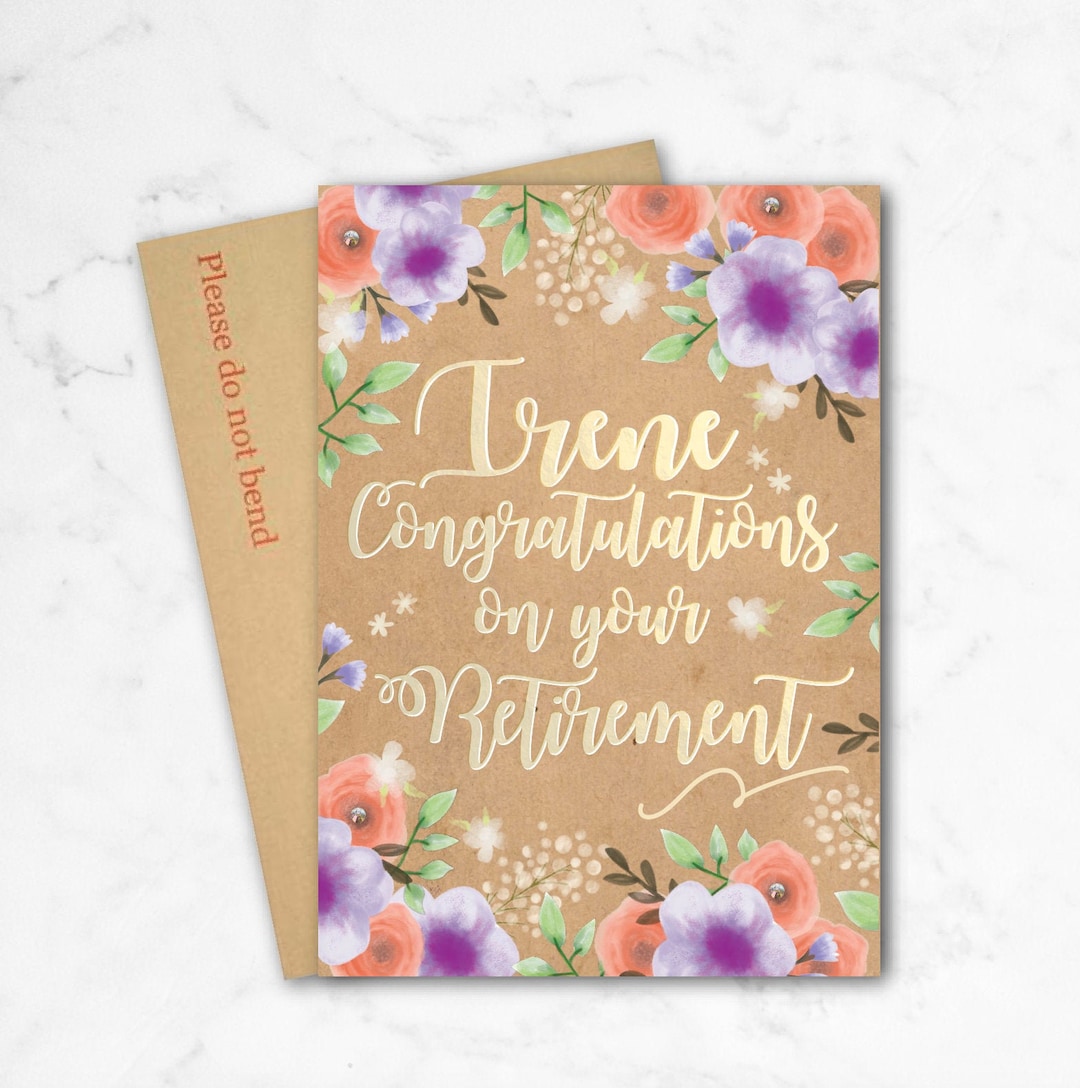 Work Retirement Card, A4 Retirement Card, Large Retirement Card ...