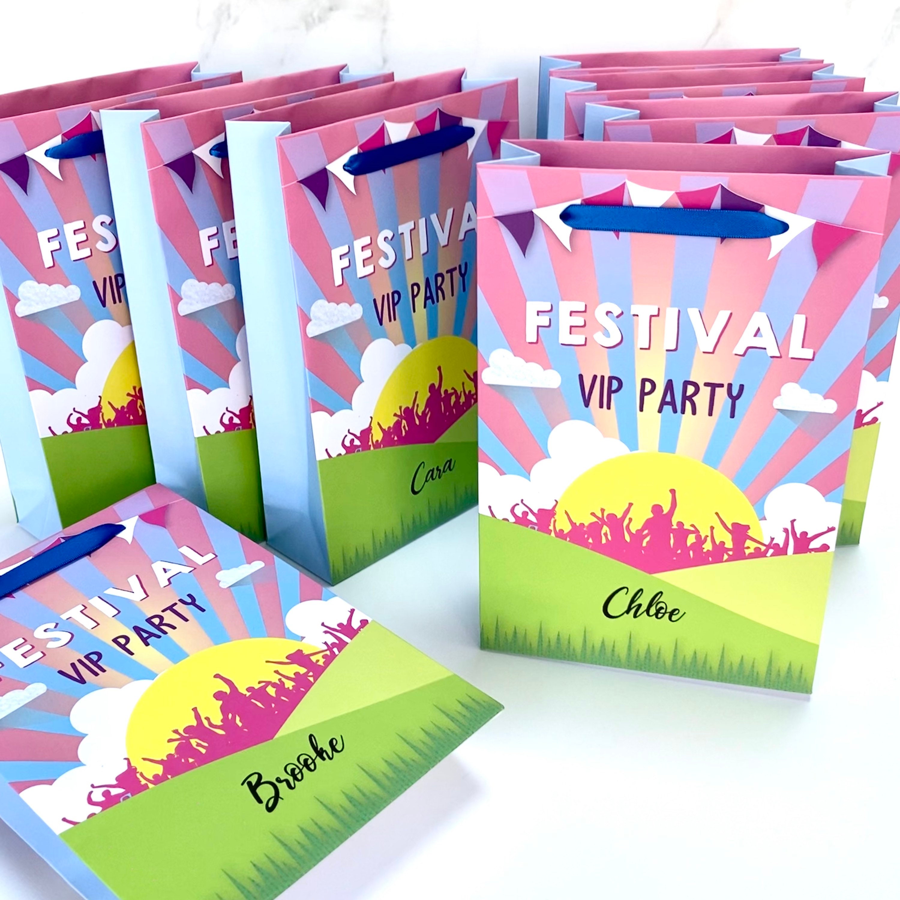 Festival Party Bags Festival Themed Birthday Party Bags - Etsy UK