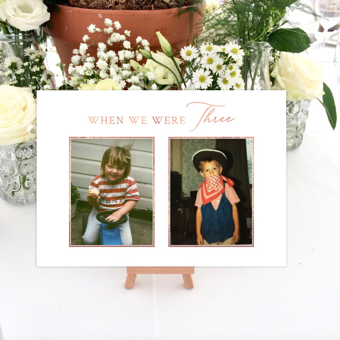 Photo Wedding Table Numbers, Rose Gold Photos Wedding Table Numbers ...