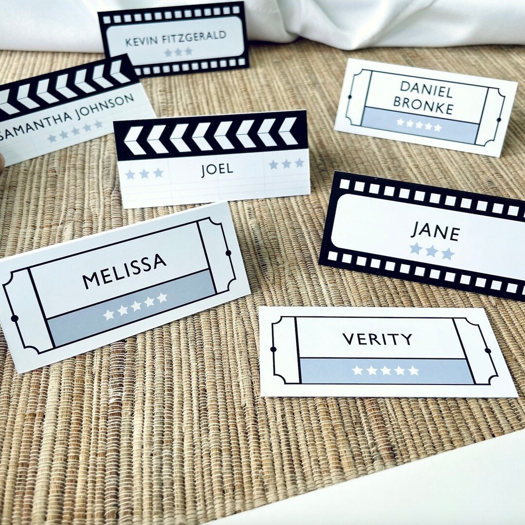 Cinema Place Names, Movie Wedding Name Settings, Film Wedding Name ...