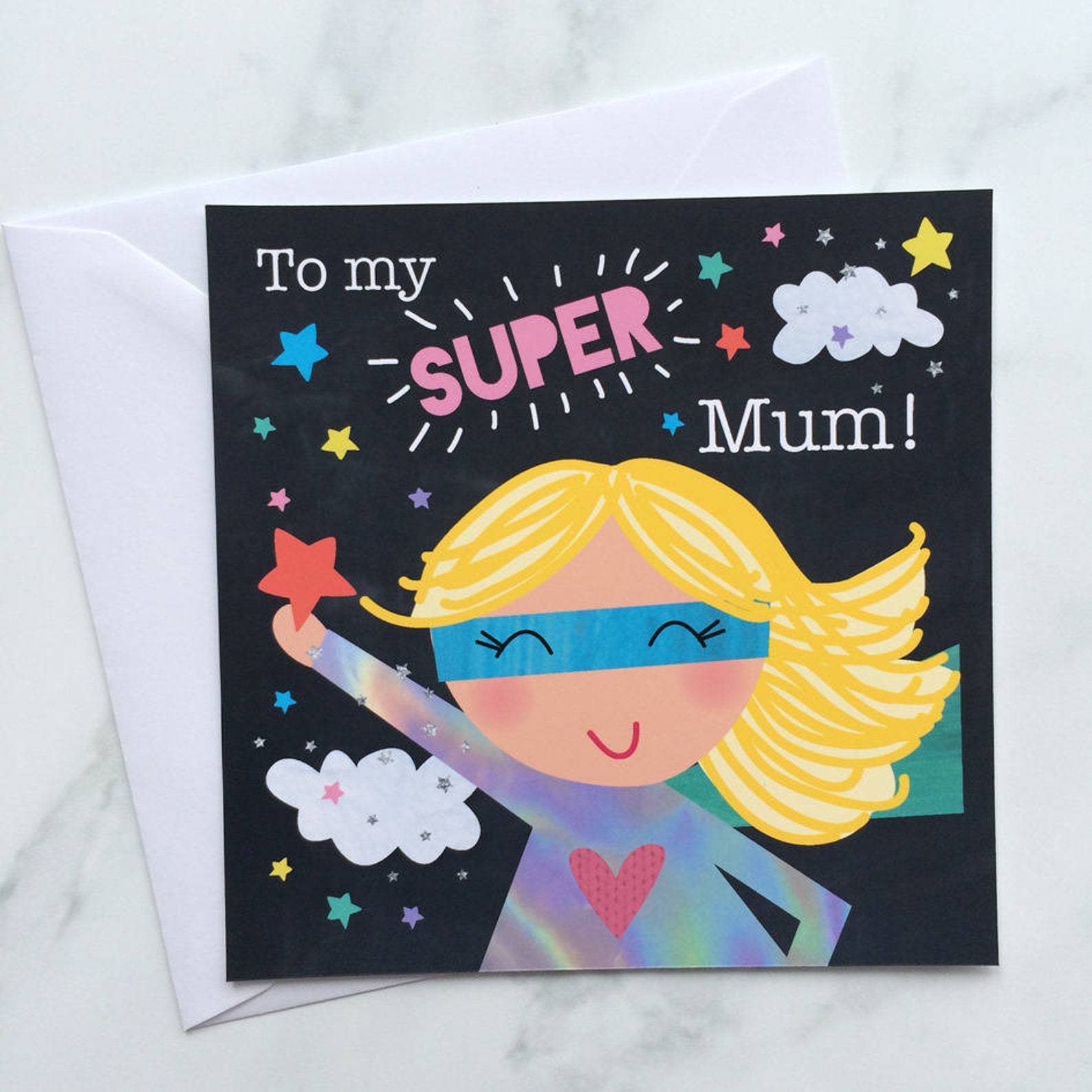 Card for Mum Mum Super Hero Card Mother's Day Card - Etsy UK