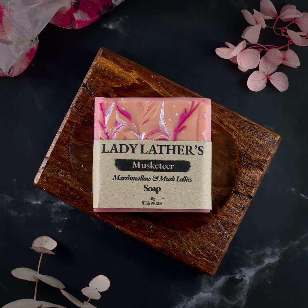 Musketeer Soap Musk Lolly & Marshmallow Soap Luxury Vegan Palm Free 1 ...