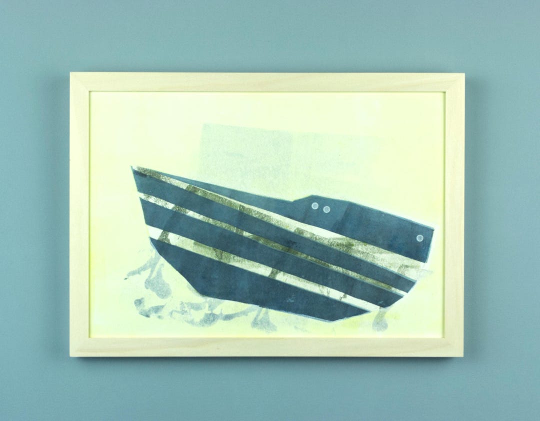 Original Image, Monotype "passage 12", Sheet Size 21 X 30 Cm, Modern ...