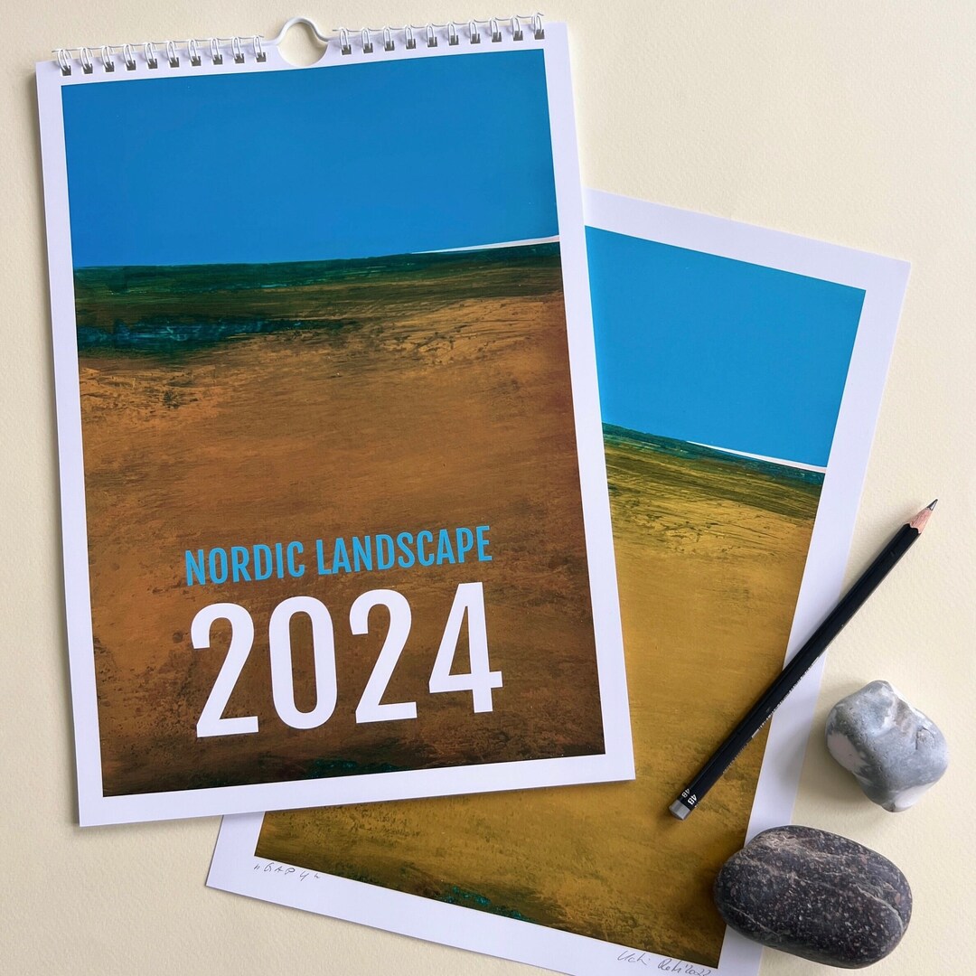 Art Calendar 2024 Calendar Abstract Landscapes Size A4 Fine - Etsy UK
