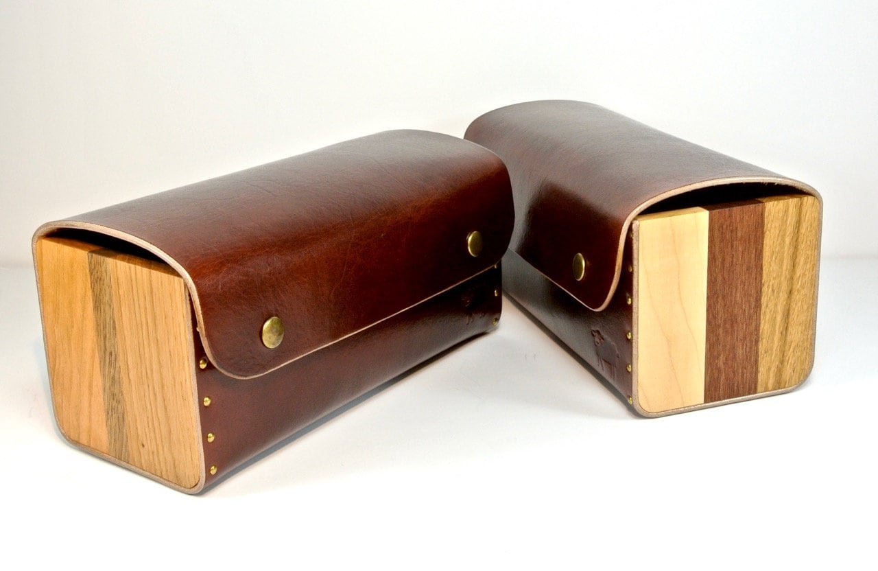 Leather Box General Purpose Box Leather Case Wooden gusset | Etsy